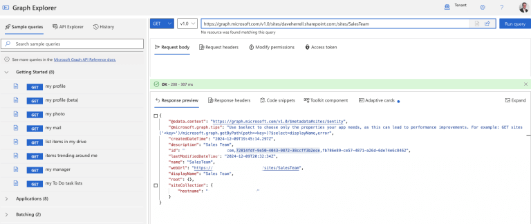 SharePoint: Find Site ID and Drive IDs - Dave Herrell