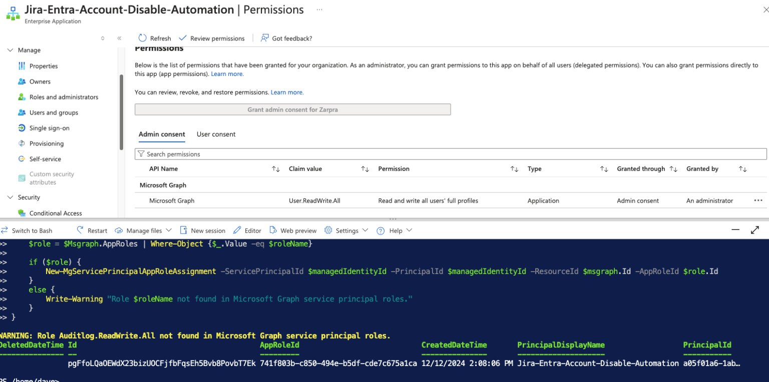 Jira Cloud: Disabling Entra ID User Accounts via Automation and Microsoft Runbook - Dave Herrell
