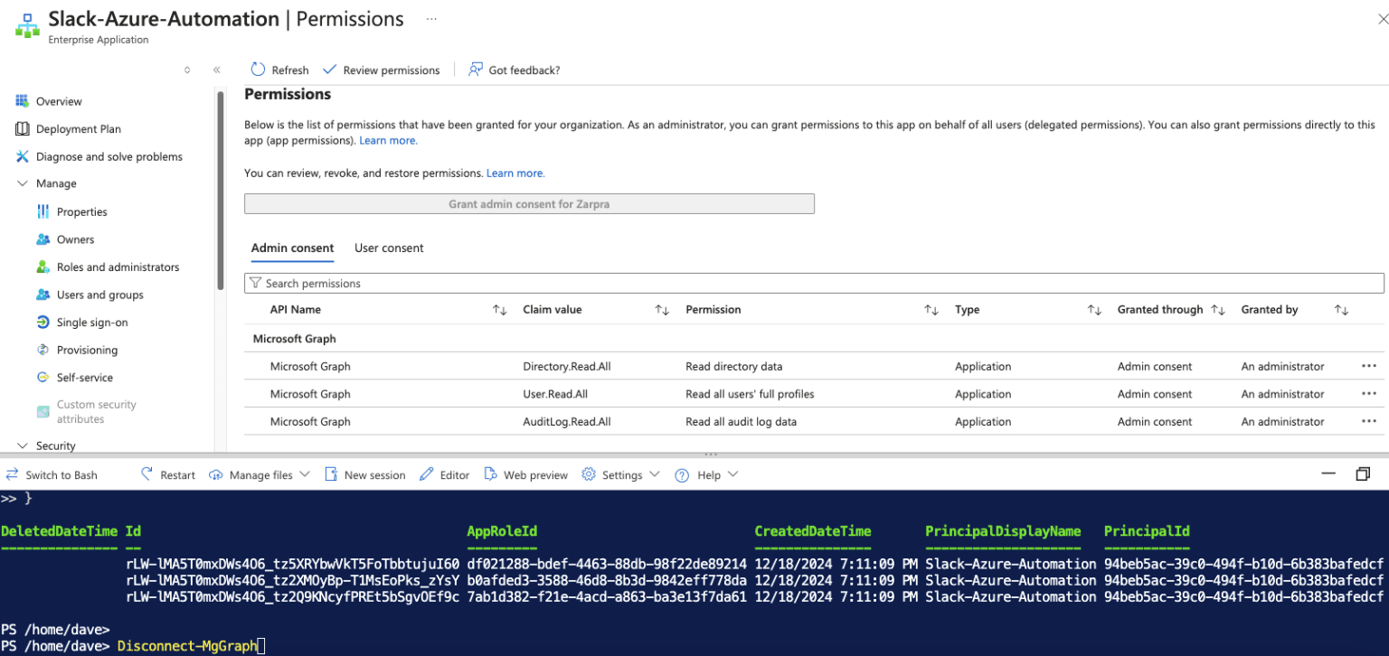 Slack: Retrieve Entra ID (MS365) User Information with a slash command ...