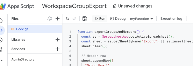 Google Workspace: Exporting Groups with Memberships - Dave Herrell